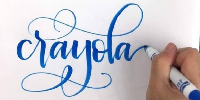 How to Do Calligraphy with Crayola Markers Step By Step Tutorial
