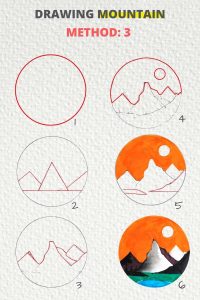 How to Draw Mountains Easy: Step by Step Tutorial - Choose Marker