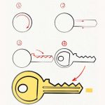 How to Draw Keys | The Most Easiest and Step-by-Step Guideline