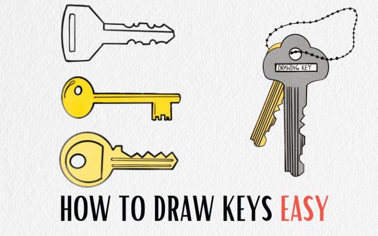 How to Draw Keys | The Most Easiest and Step-by-Step Guideline