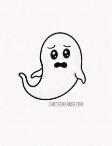 Easy and Cute Ghost (Boo) Drawing Ideas | Halloween Special