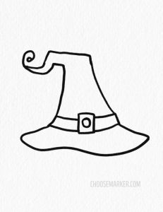 How to Draw a Witch Hat Easy Step by Step | Halloween Special