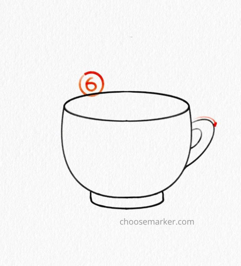 How to Draw a Cup Easy Step by Step - Choose Marker