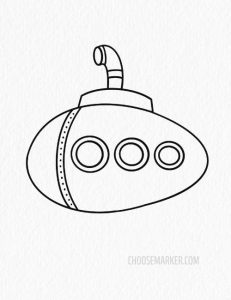 How to Draw a Submarine Easy with Step-by-Step Guide - Choose Marker