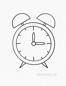 How to Draw a Clock Step by Step Tutorial - Choose Marker