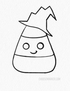 How to Draw a Candy Corn with Step by Step Guide - Choose Marker