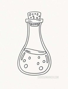 How to Draw a Potion Bottle Easily Step by Step - Choose Marker