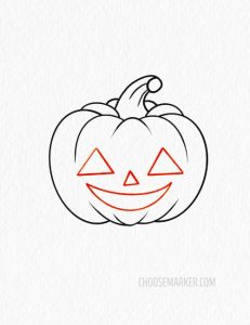 How to Draw a Pumpkin Step by Step for Halloween - Choose Marker