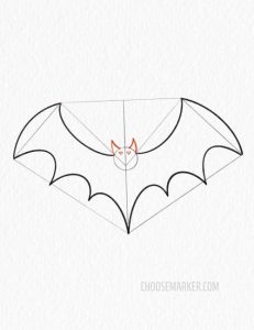 How to Draw a Bat Easy Step by Step for Halloween Projects - Choose Marker