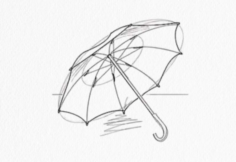 How to Draw an Umbrella: Step-by-Step Guide - Choose Marker