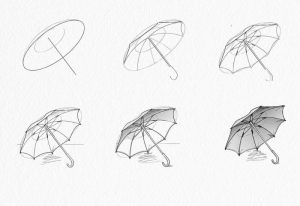 How to Draw an Umbrella: Step-by-Step Guide - Choose Marker