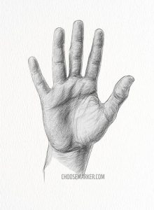 20 Hand Drawing Ideas: How to Draw Hands - Choose Marker
